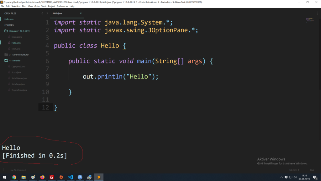 Komme i gang med Java – Progitek